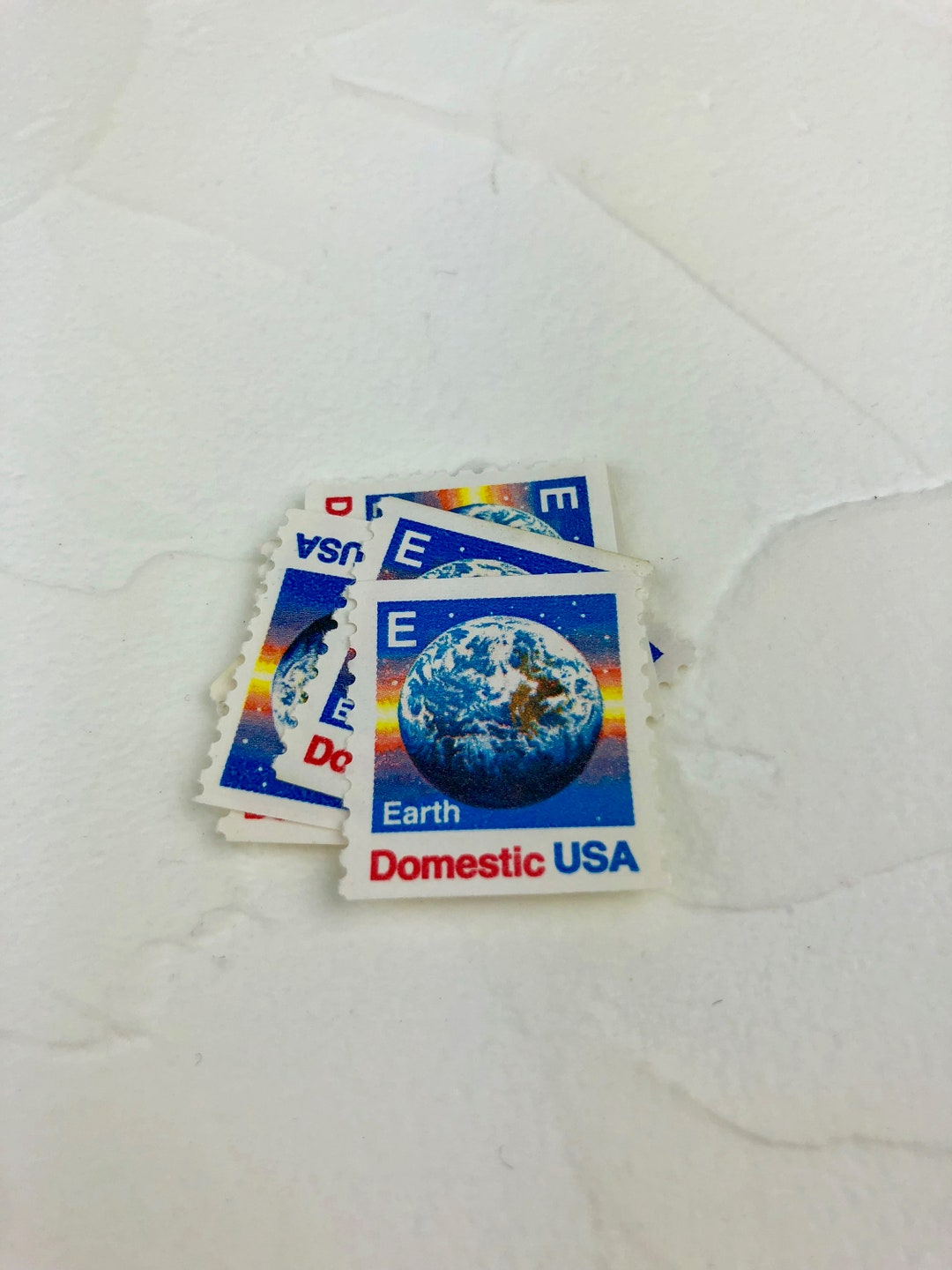 Earth "e" Postage Stamps | 10 Unused Vintage Postage Stamps | 25 Cents ...