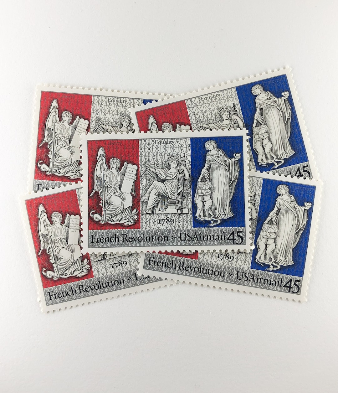 French Revolution Stamps | 10 Unused Vintage Postage Stamps | 45 Cents ...