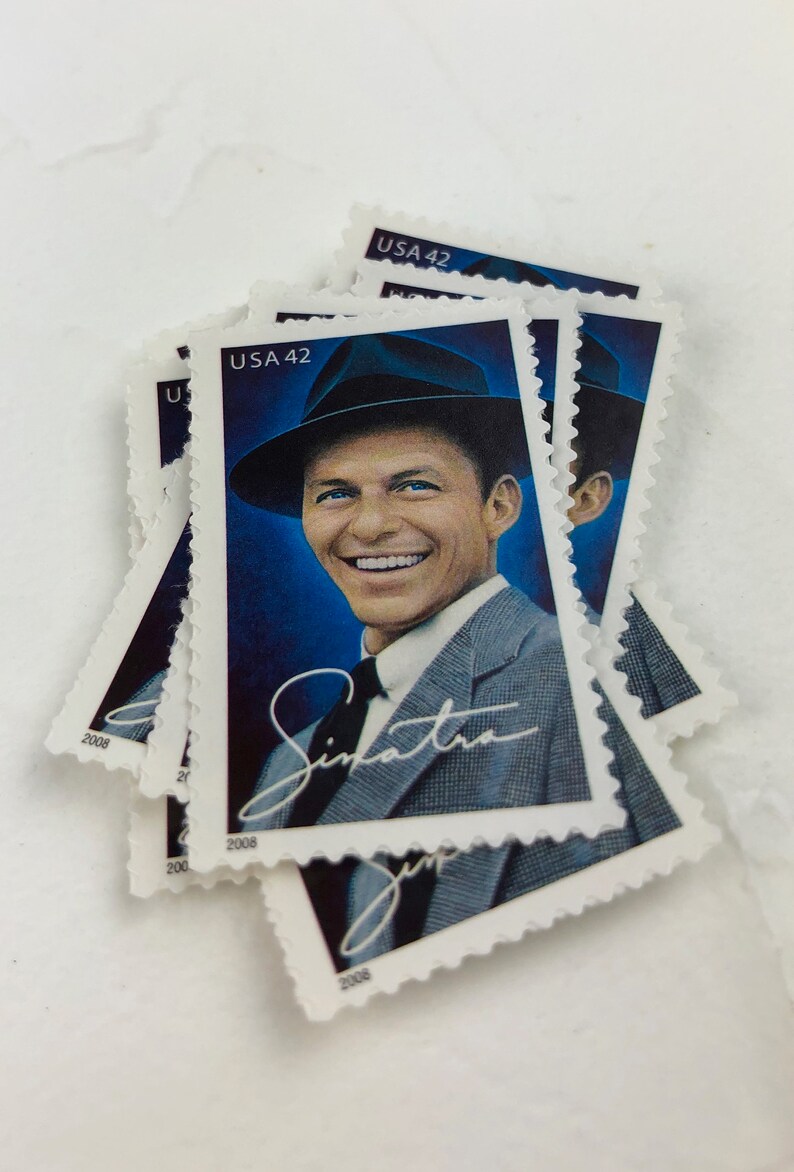 Frank Sinatra Stamps 10 Unused Vintage Postage Stamps 42 - Etsy