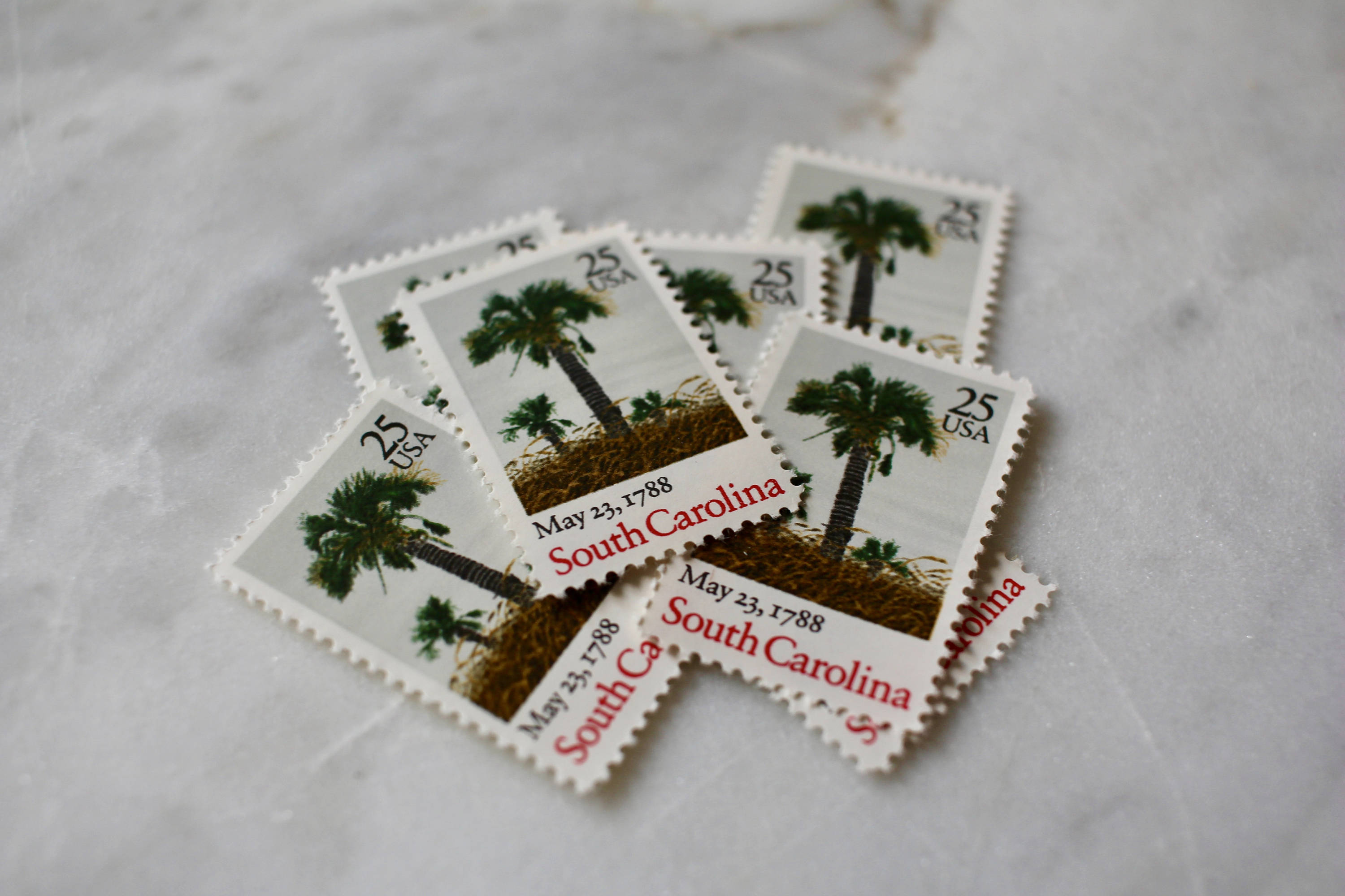 South Carolina Stamps 10 Unused Vintage Postage Stamps 25 | Etsy