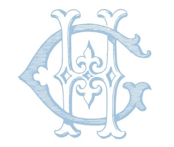 Custom Monogram Design Two Letter Digital File | Etsy