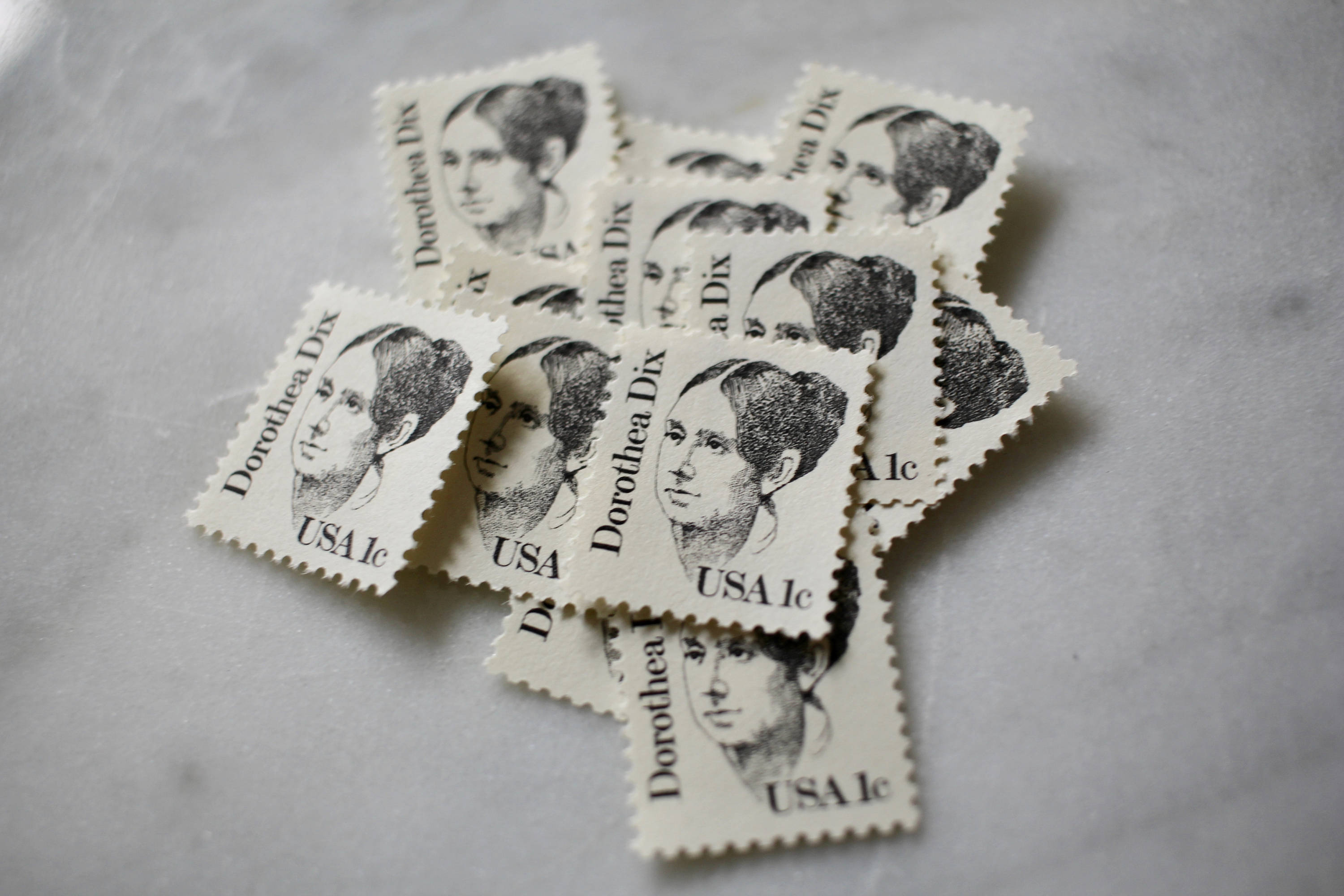 Dorothea Dix Postage Stamps | 10 Unused Vintage Postage Stamps | 1 Cent ...