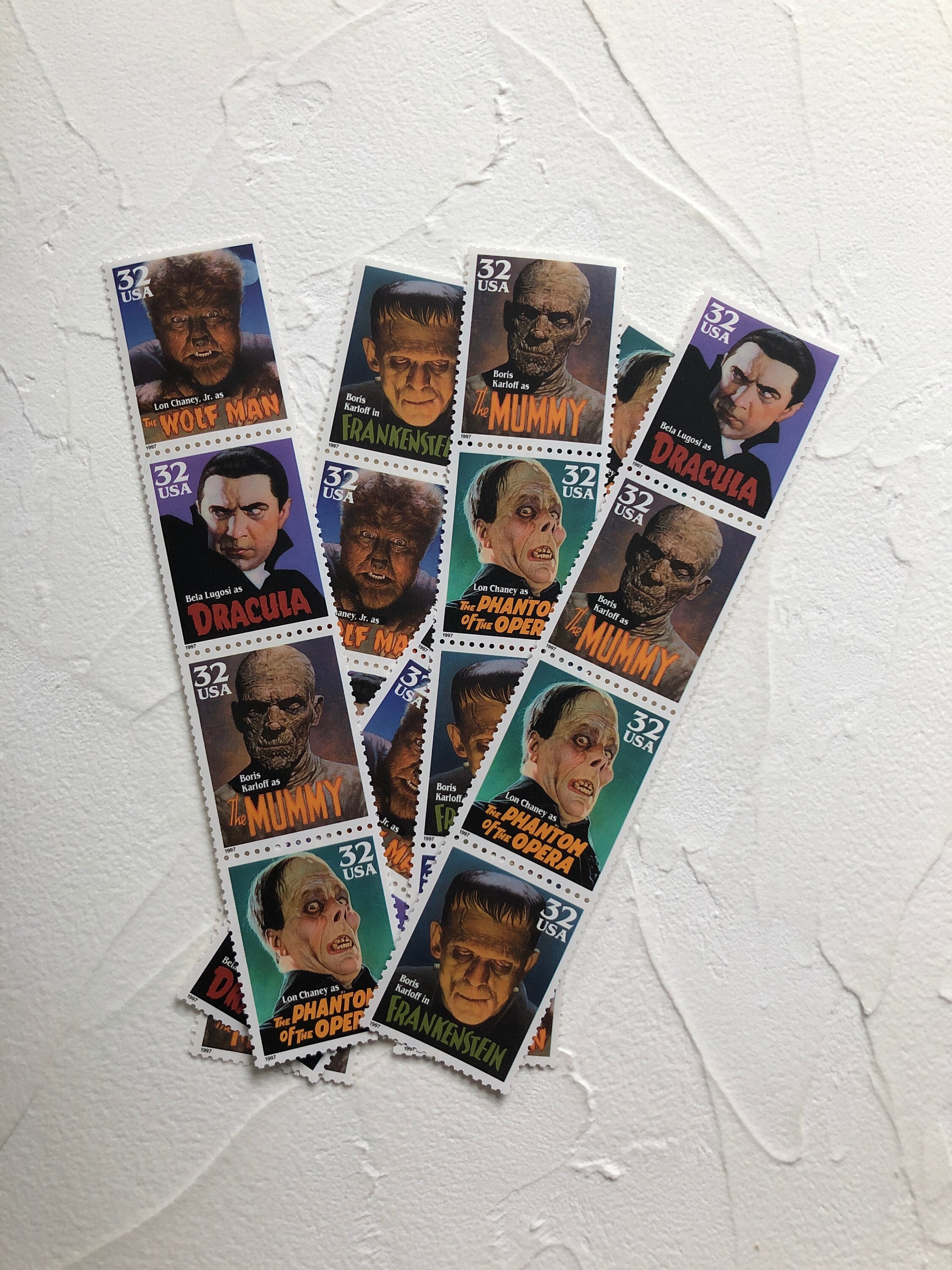 Classic Monster Stamps 5 Unused Vintage Postage Stamps 32 - Etsy