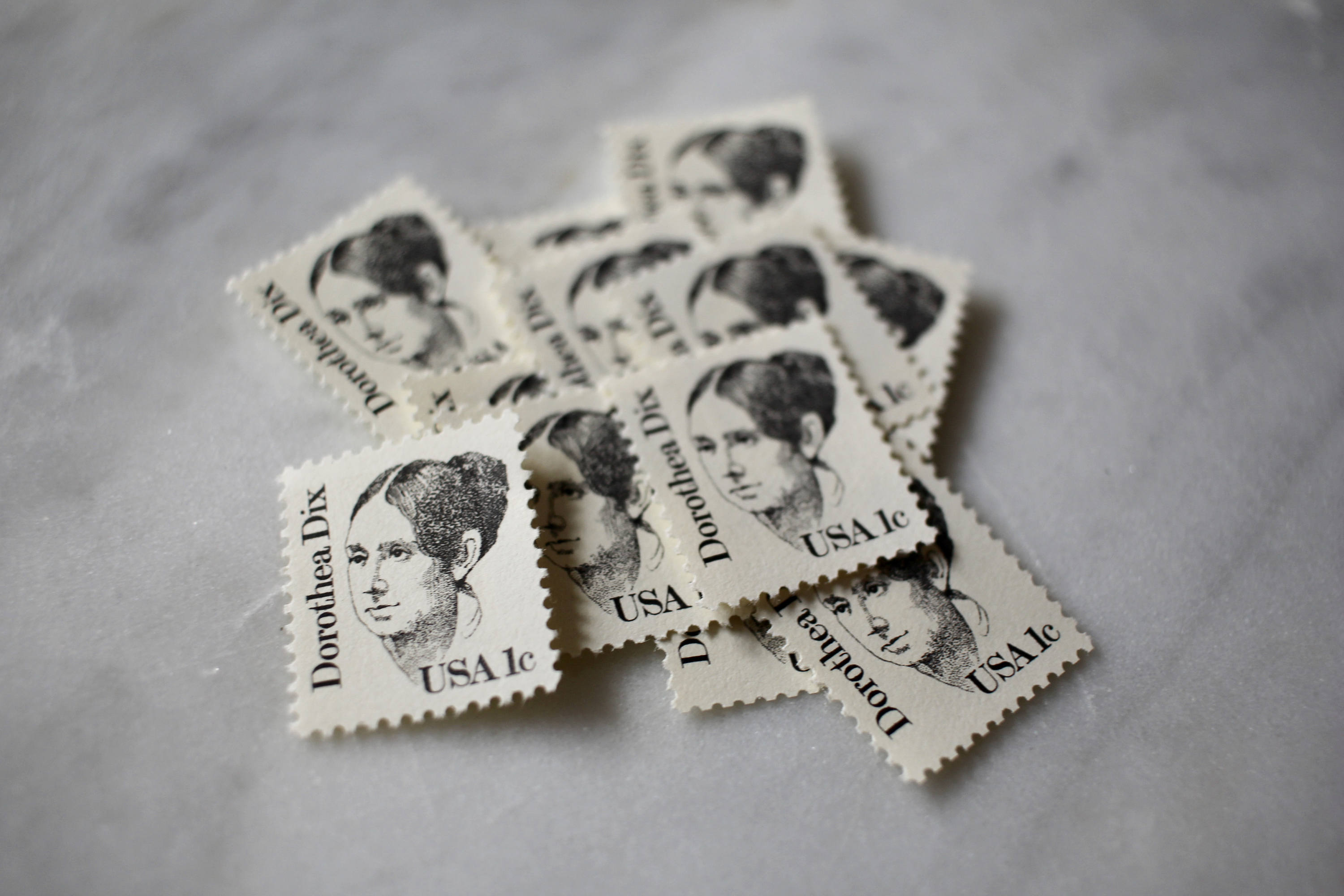 Dorothea Dix Postage Stamps | 10 Unused Vintage Postage Stamps | 1 Cent ...
