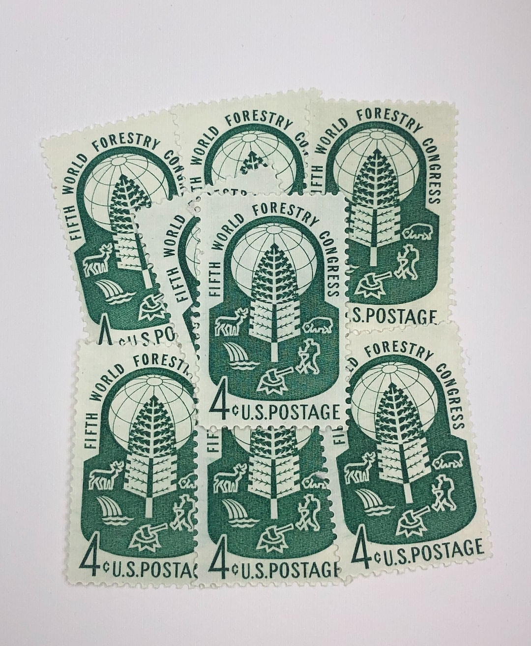 World Forestry Congress Postage Stamps 10 Unused Vintage Postage Stamps ...