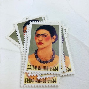 Frida Kahlo Postage Stamps 10 Unused Vintage Postage Stamps 34 Cents ...