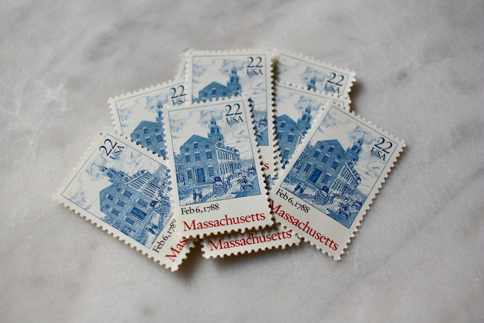 Massachusetts Postage Stamps 10 Unused Vintage Postage | Etsy