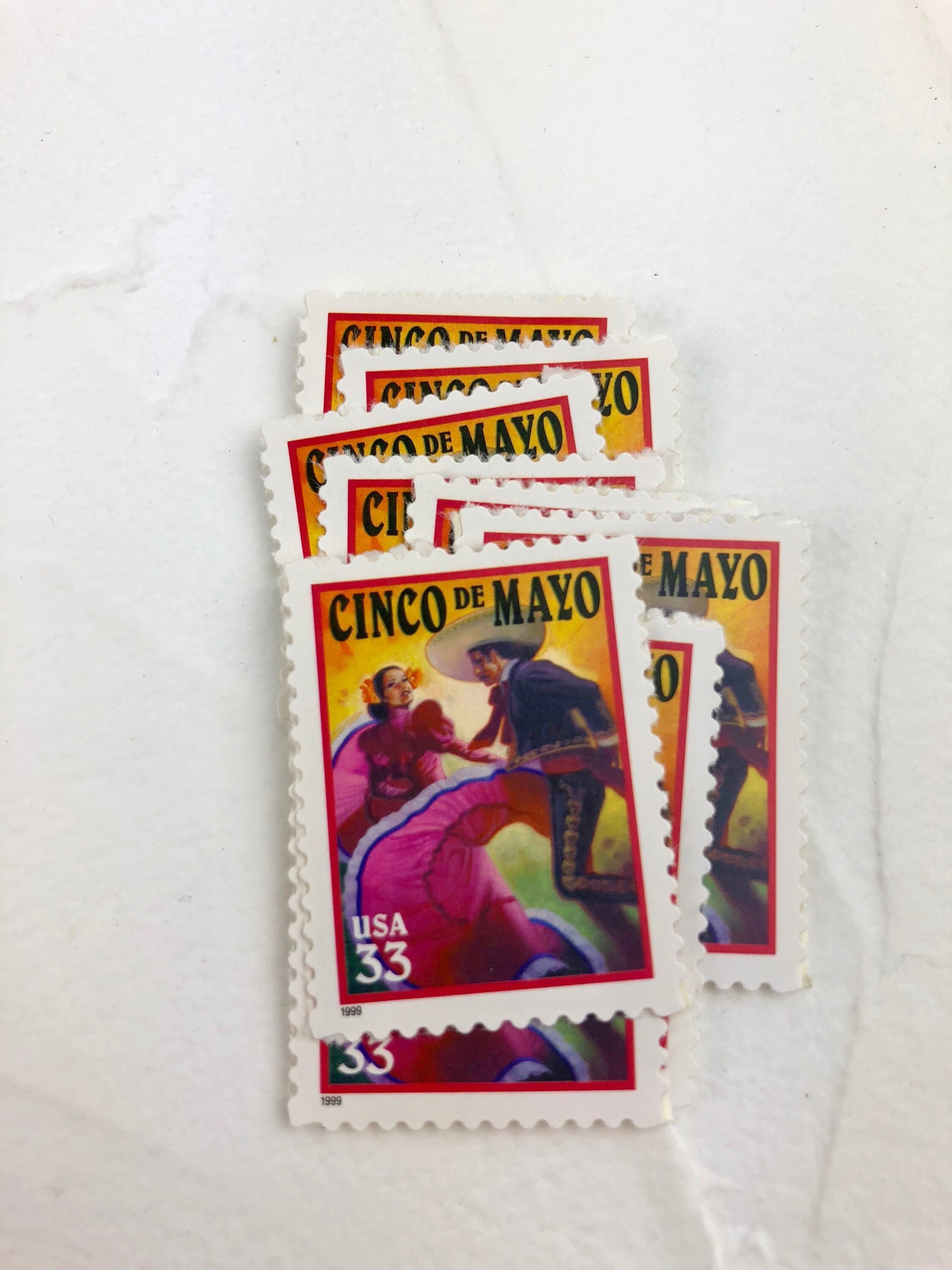 Cinco De Mayo Postage Stamps 10 Unused Vintage Postage - Etsy