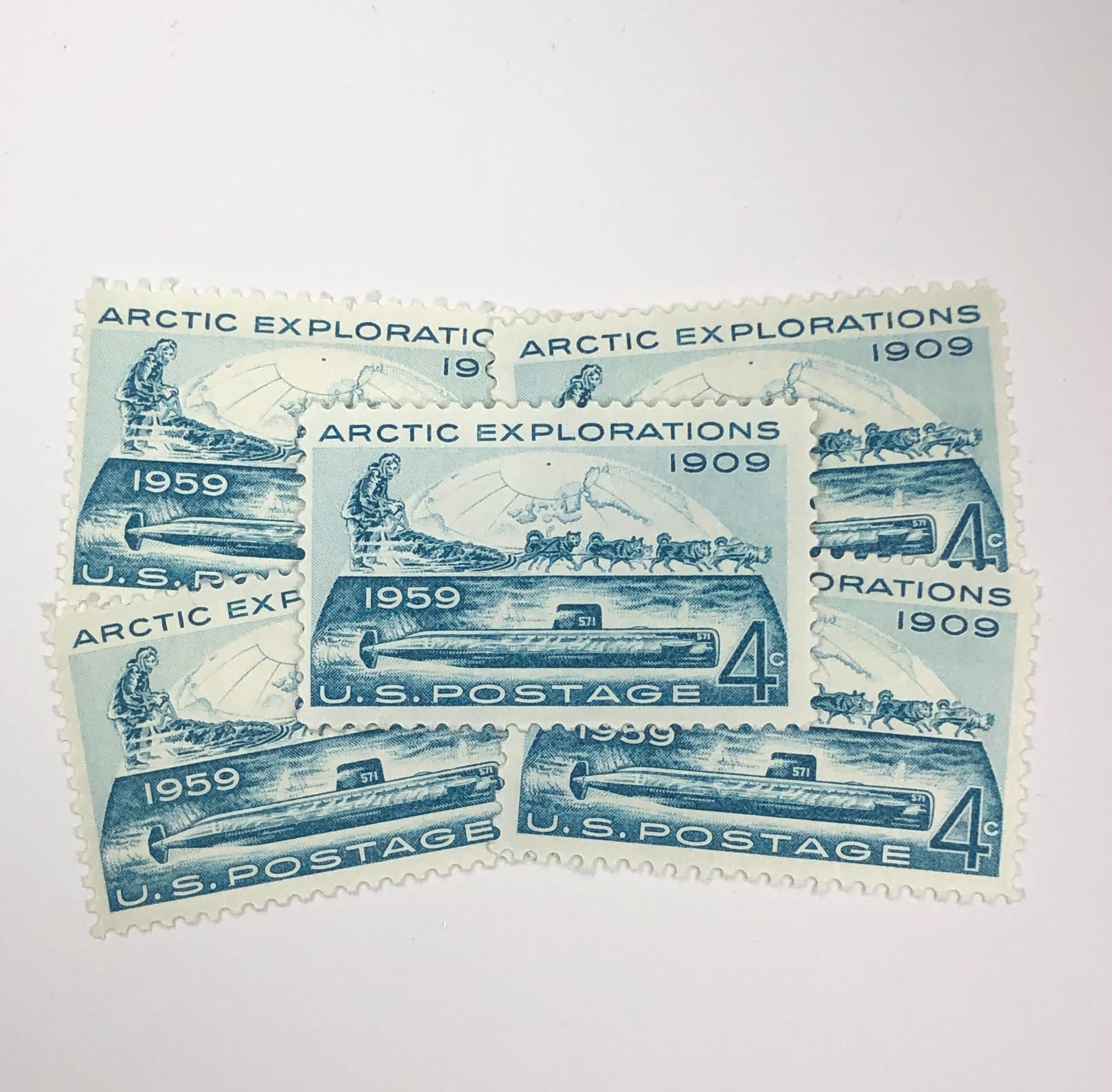 Arctic Explorations Stamps 10 Unused Vintage Postage Stamps | Etsy