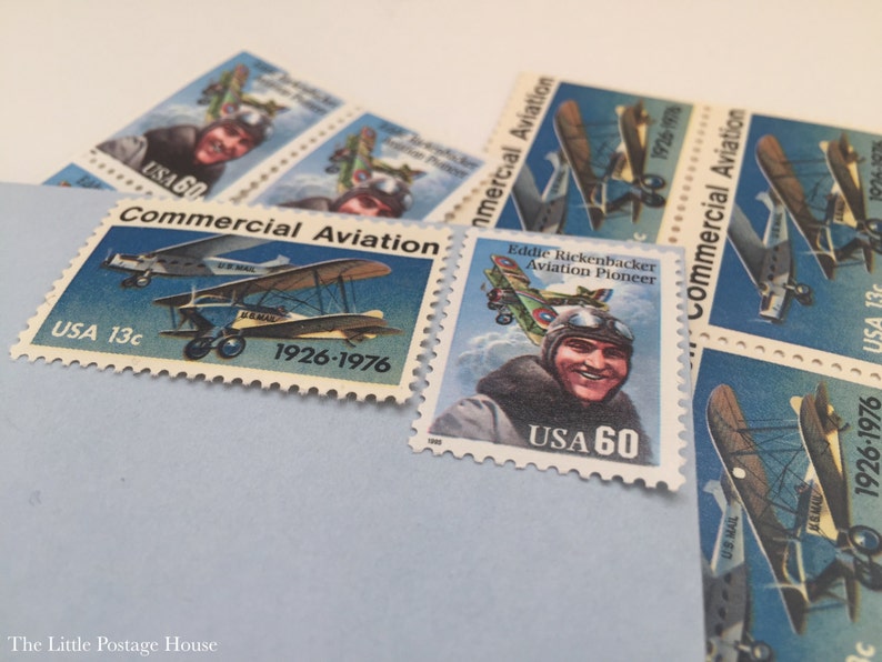 Aviation Vintage Stamps Unused Postage Stamps for 5 - Etsy