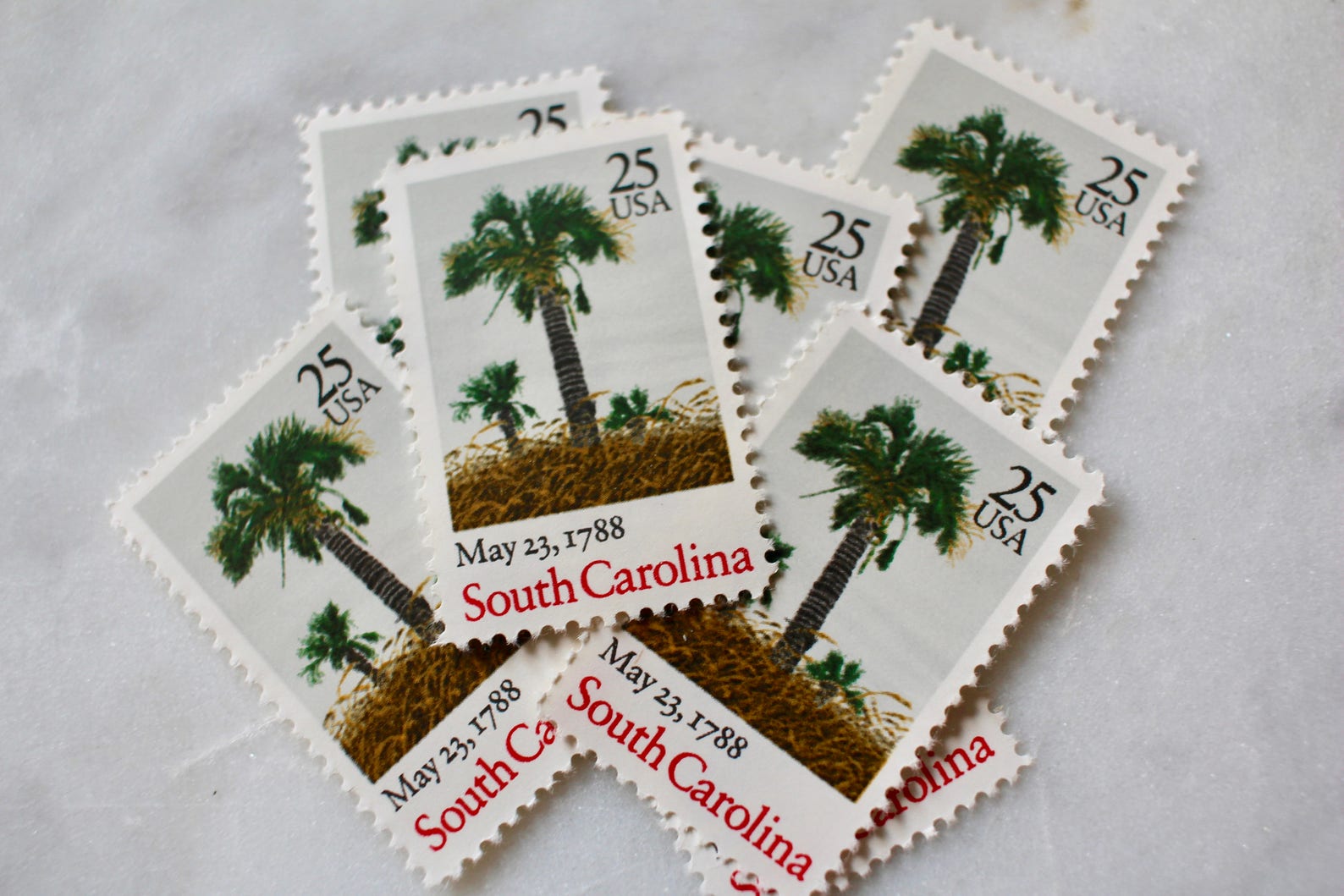 South Carolina Stamps 10 Unused Vintage Postage Stamps 25 | Etsy