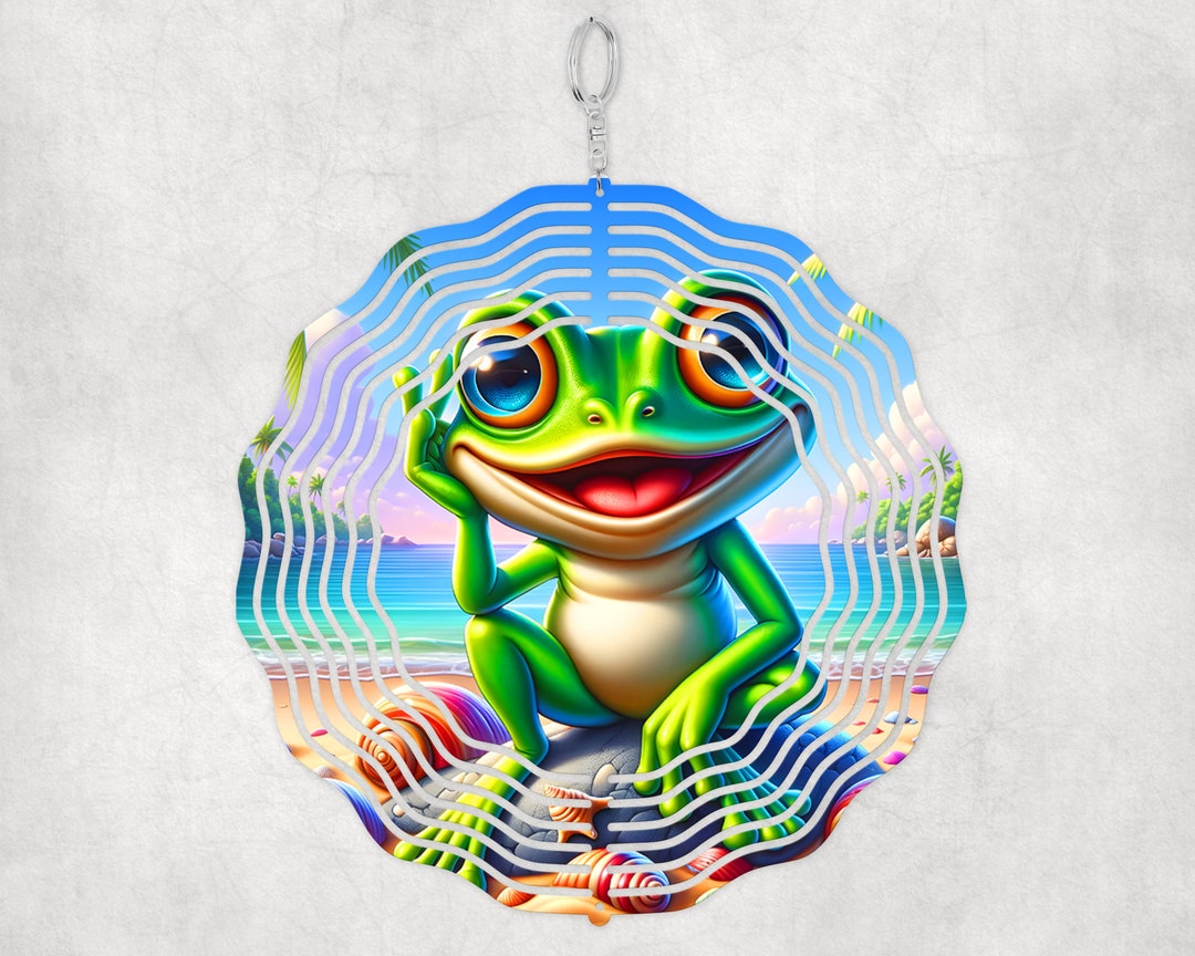 Frog Wind Spinner, 8 Inch - Etsy
