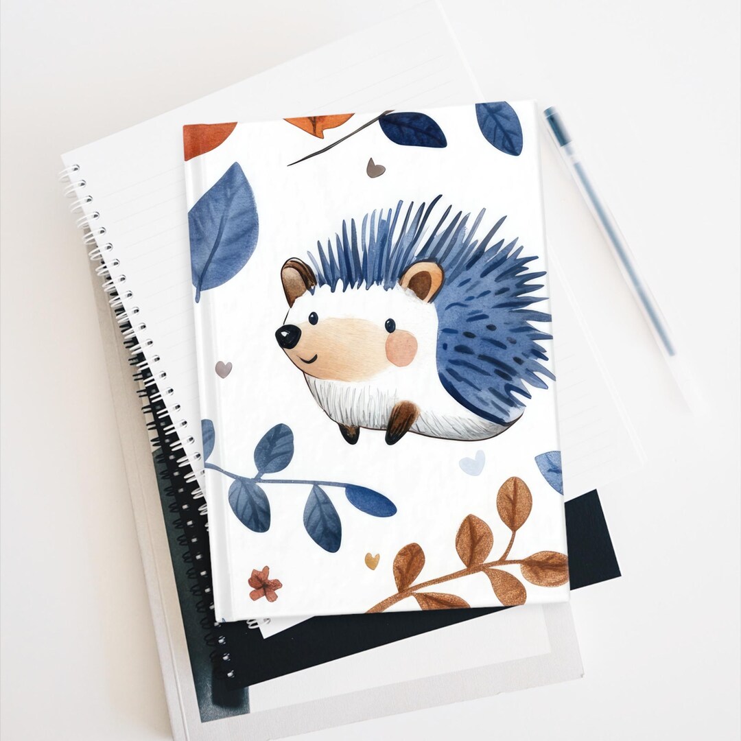 Whimsical Hedgehog Journal - Etsy