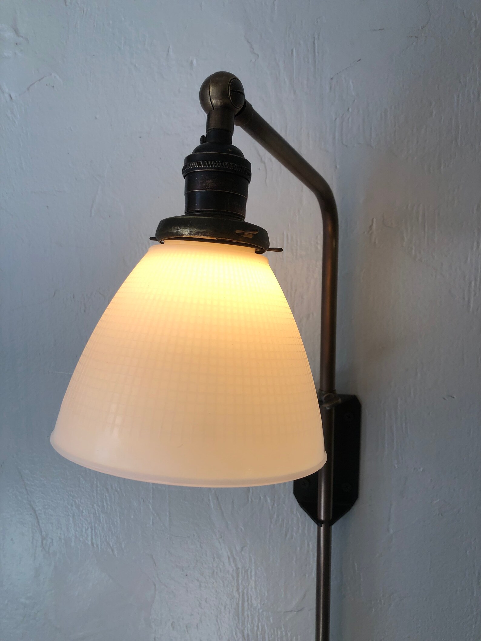 Milky Glass Wall Light - Etsy