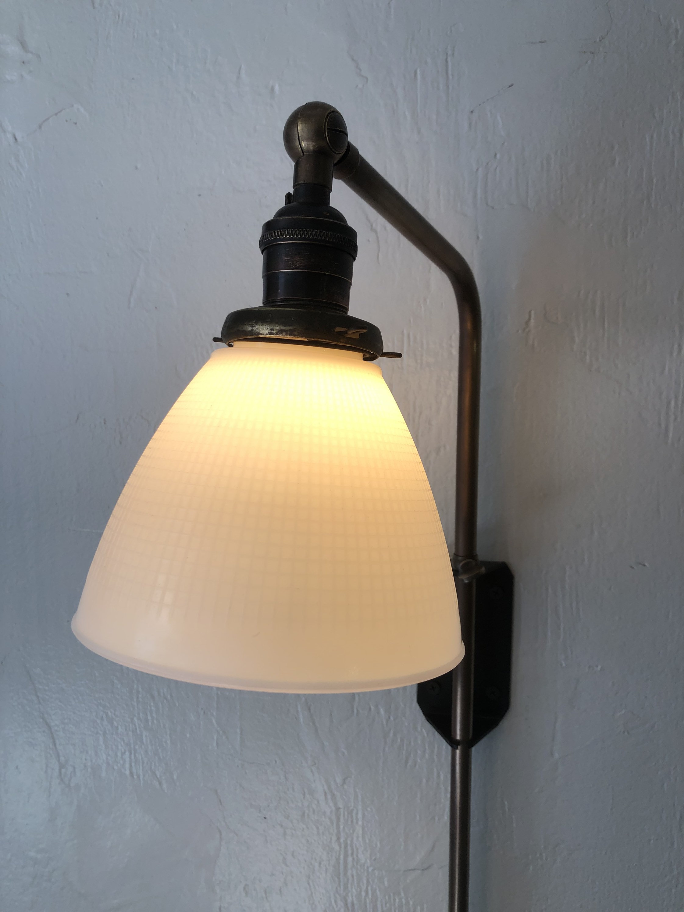 Milky Glass Wall Light - Etsy