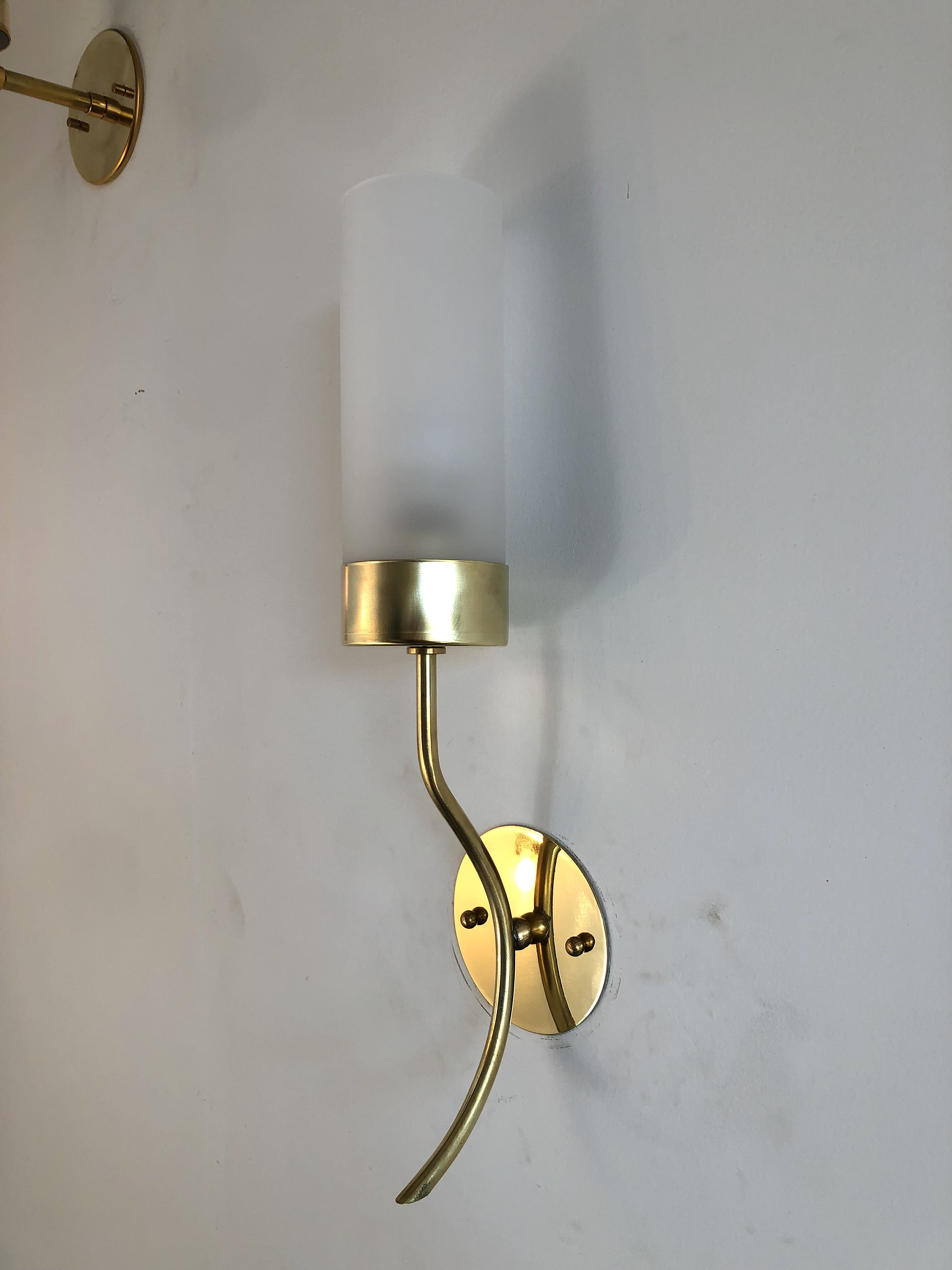 Modern Cylinder Glass Wall Light - Etsy