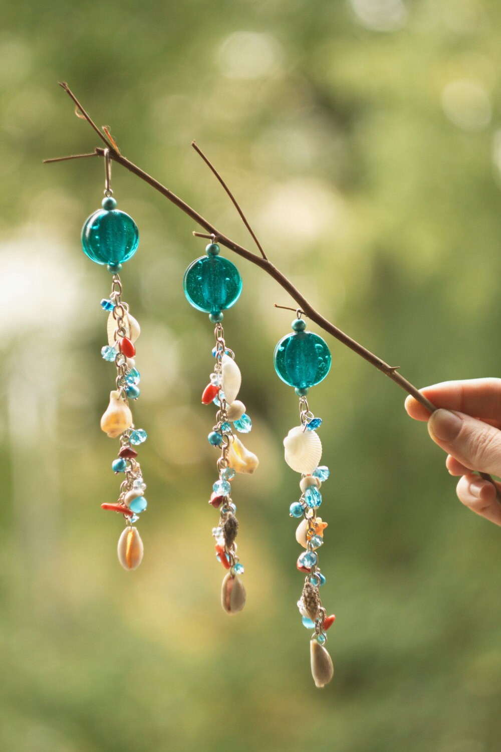 Mini Light Catcher Turquoise_dreamcatcher_electroforming_sea - Etsy