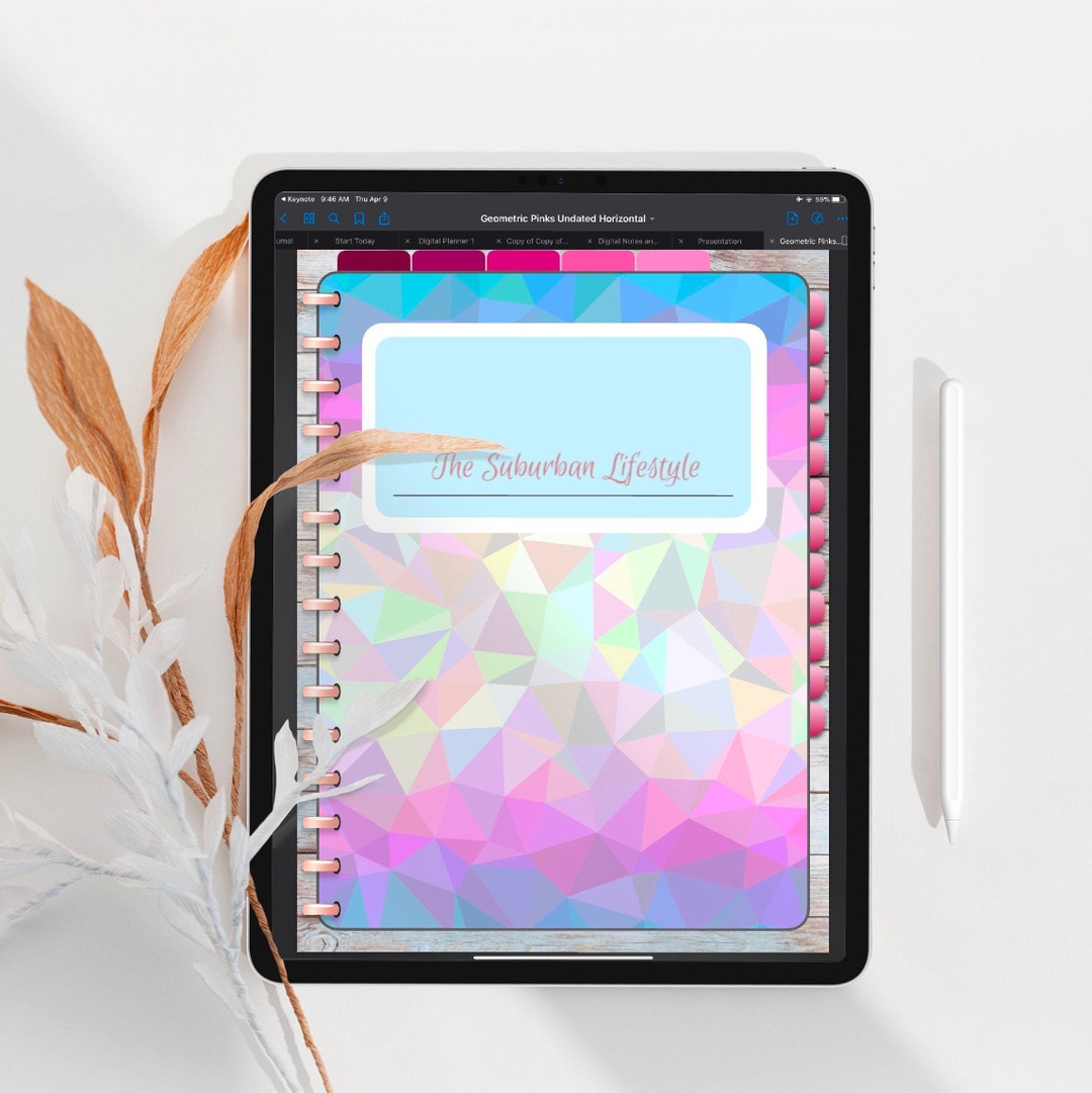 Horizontal Weekly Portrait Layout Undated Digital Planner - Etsy