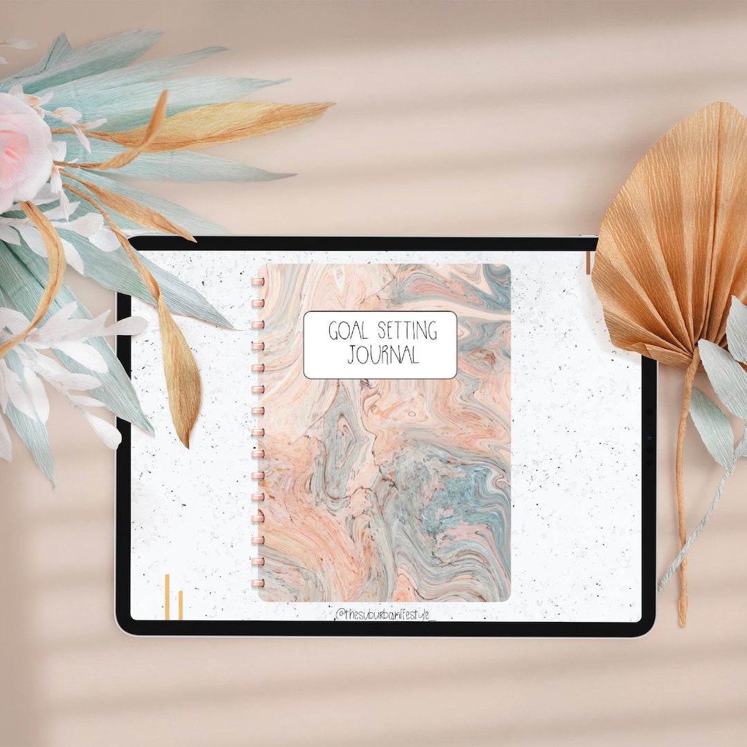 Goal Setting Journal - 10 Goals, Planning and Recap Pages, With ...