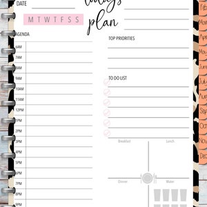 Daily Planning Sheet Duo (printable) - Etsy