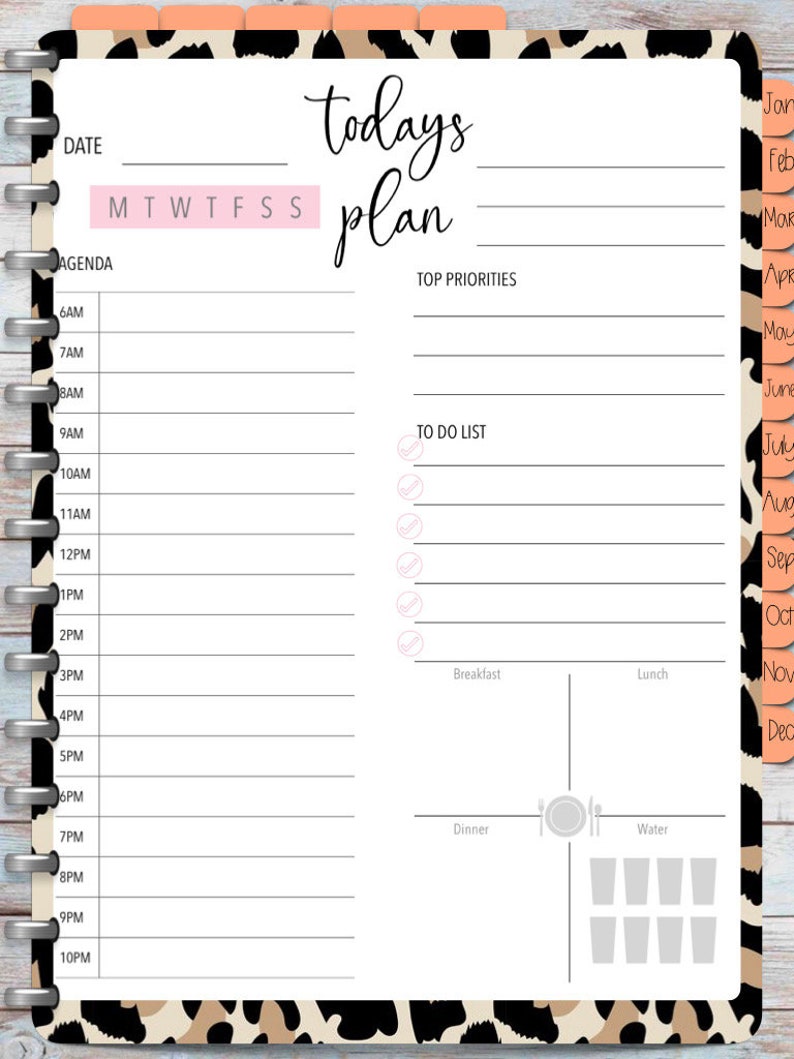 Daily Planning Sheet Duo (printable) - Etsy