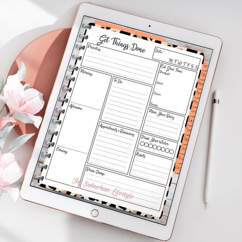 Daily Planning Sheet Duo printable | Etsy