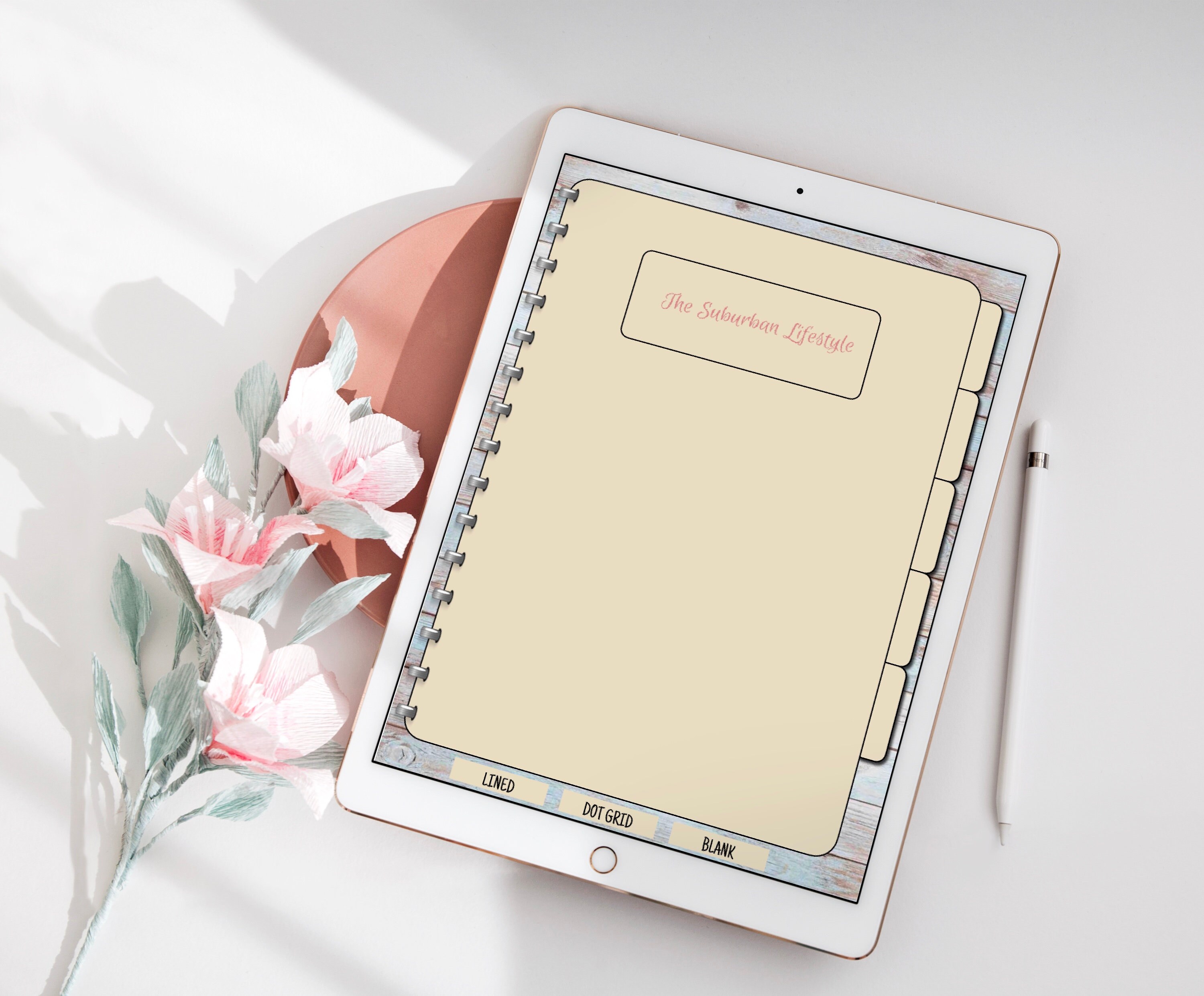 Leopard 5 Tab Digital Notebook - Portrait - Etsy