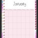Horizontal Weekly Portrait Layout Undated Digital Planner - Etsy