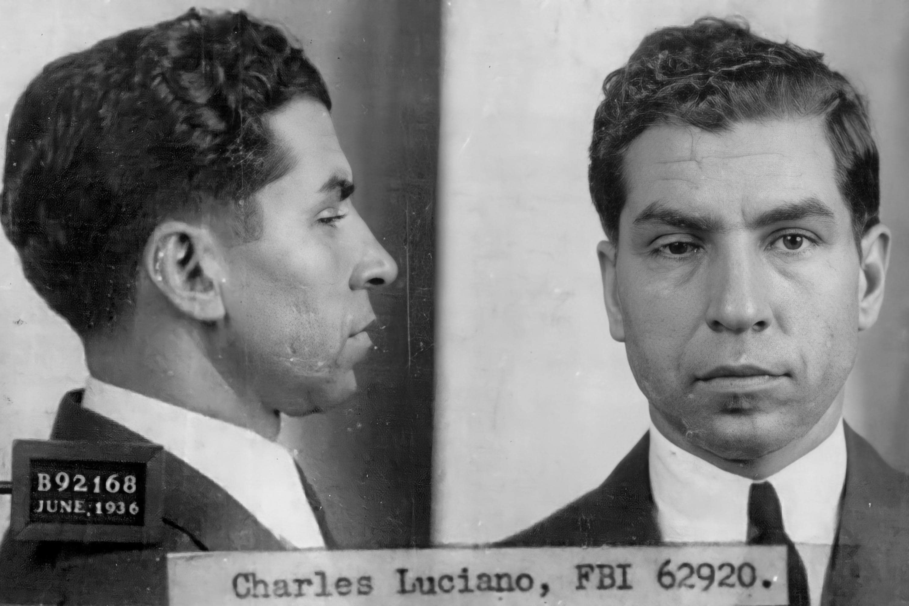 Lucky Luciano Mugshot Print: 1936 Vintage Mafia Photo - Etsy