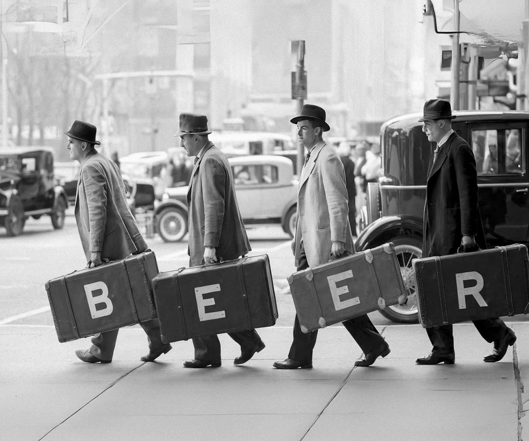 Beer Men Photo for Bar Art | Bar Cart & Speakeasy Decor | Prohibition ...