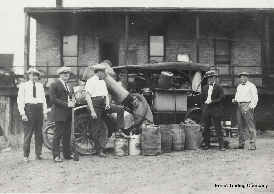 Prohibition Raid Liquor Bust 18th Amendment Repeal Bar Tavern Whiskey ...
