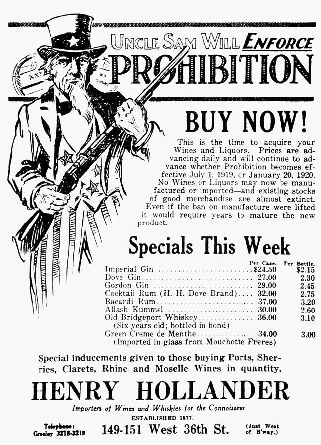 Prohibition Photo, Sign, Bar Cart Decor, Home Brewery, Pub Art, Beer ...