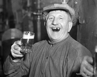 Farmers Drinking Beer 1941. Vintage Photo Reproduction Print. - Etsy
