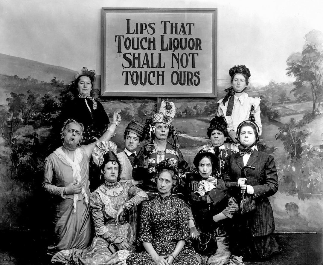 Temperance Movement Print: 1920s Prohibition Women, Speakeasy Bar Decor ...