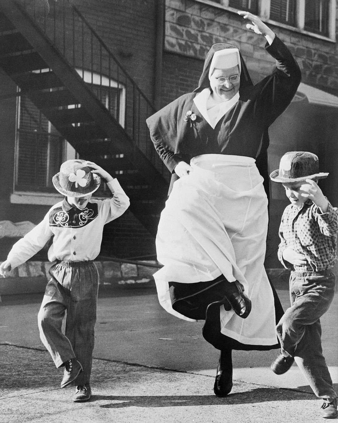 Funny Nun Irish Dancing Photo Print: St. Patrick's Day Ireland Decor - Etsy