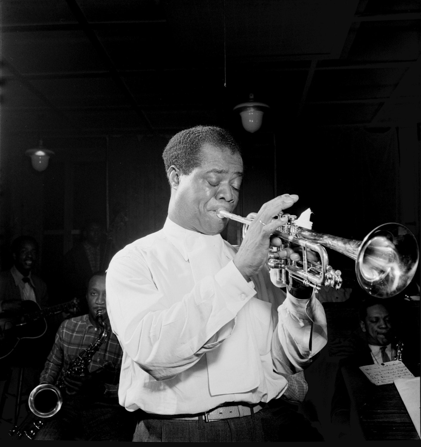 Louis Armstrong Trumpet In Color