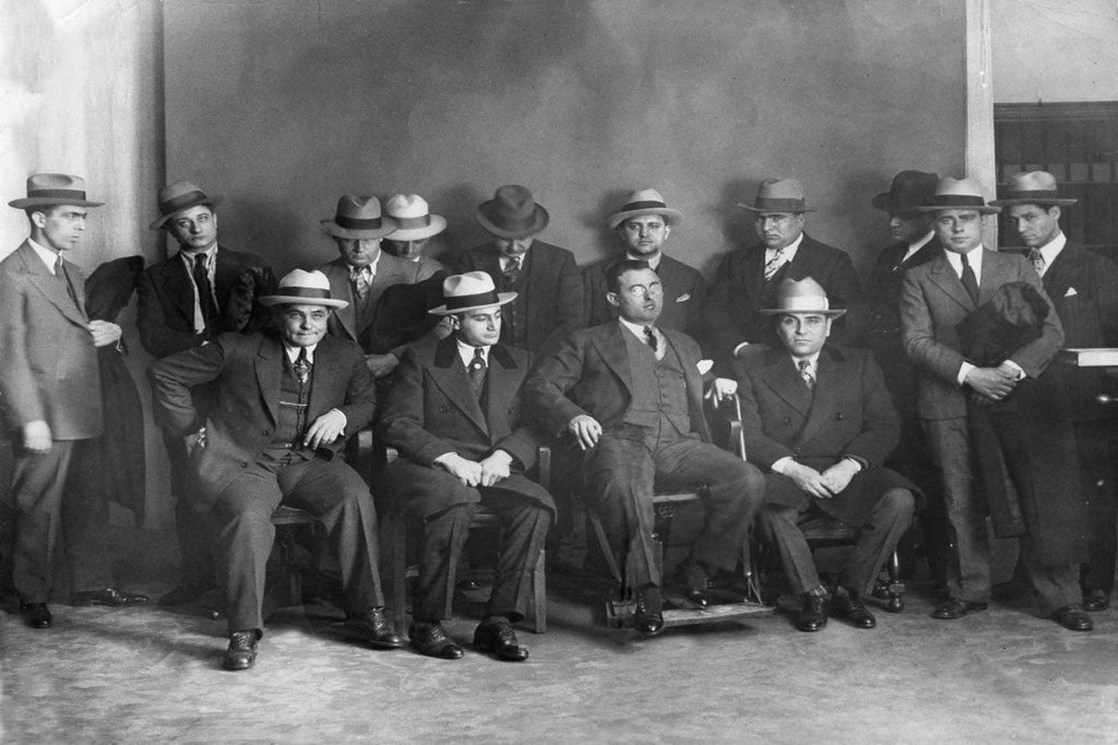 Mafia Commission Meeting Cleveland Ohio 1928 Vintage Photo Sicilian ...