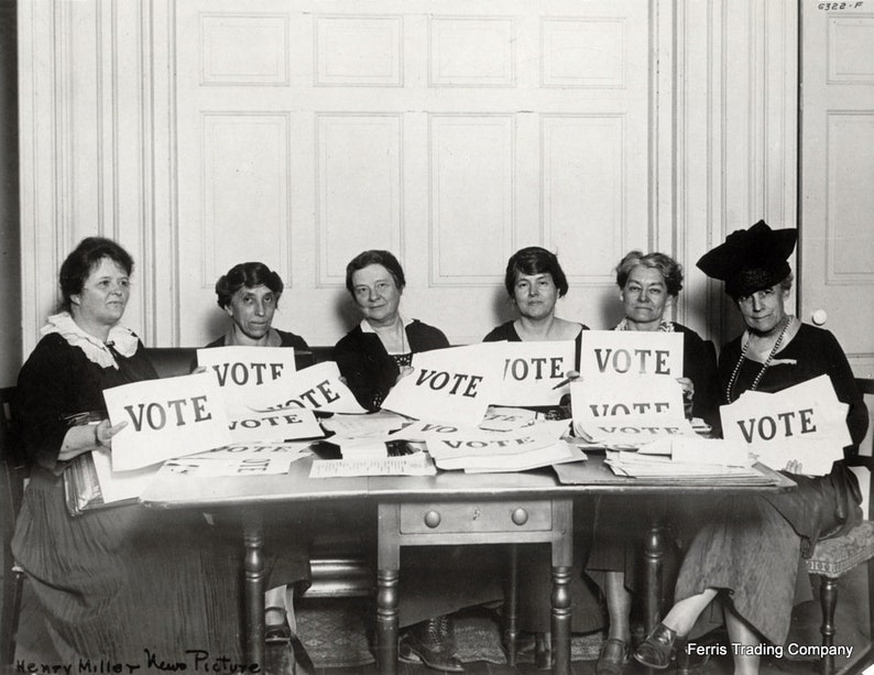 Women Vote 1920 Voting Rights Suffrage Photo Civil - Etsy