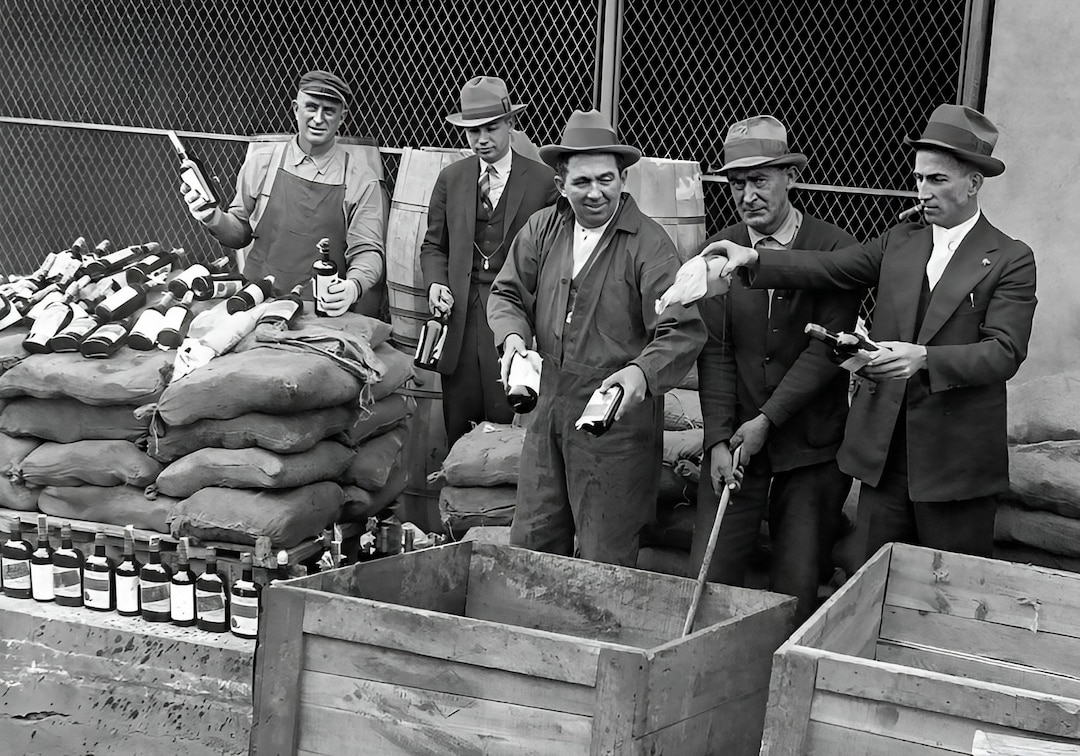 Prohibition Liquor Bust Bar Decor Speakeasy Photo Home Brewery Art ...