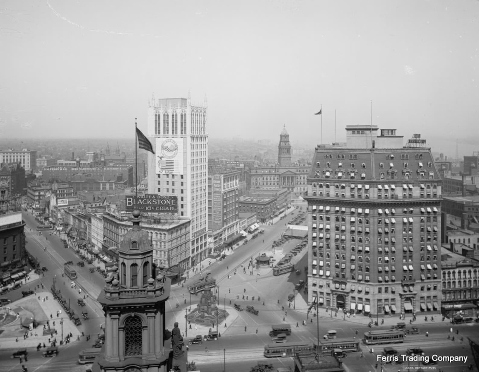 Detroit Michigan Skyline 1910 Photo MI Photograph - Etsy