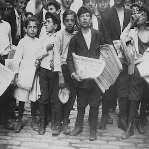 1900s Newsboys of New York City Vintage Photo Print - Etsy