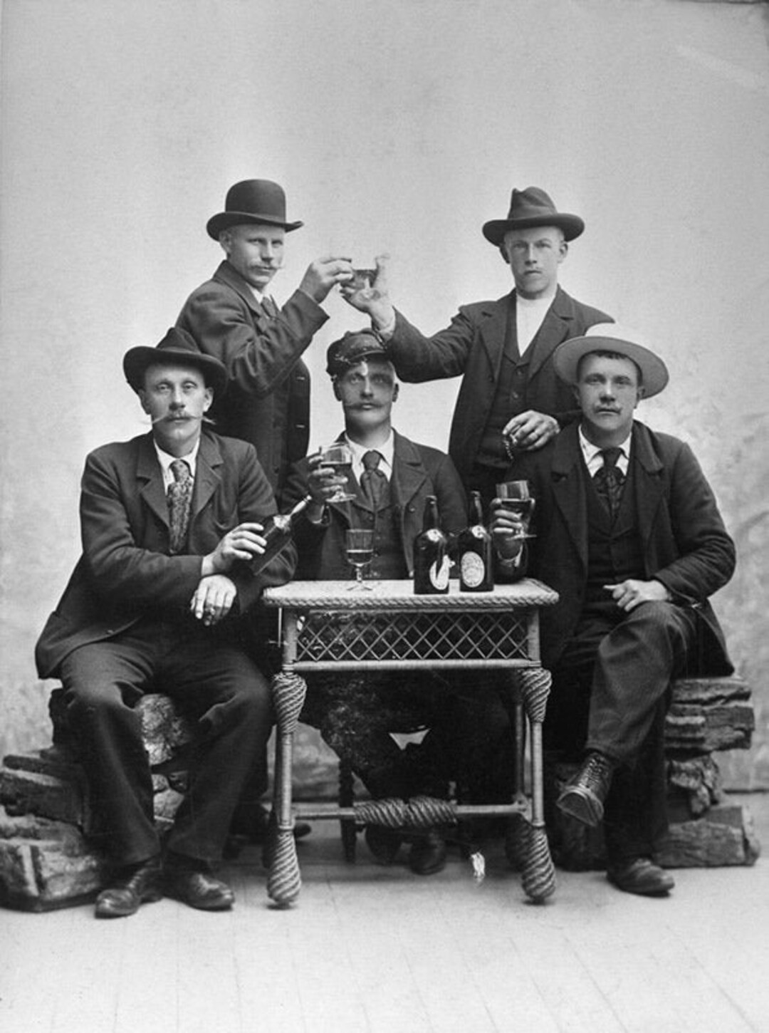 Men Drinking Beer, 1900, Photo, Bar Decor, Print, Home Brewing, Picture ...