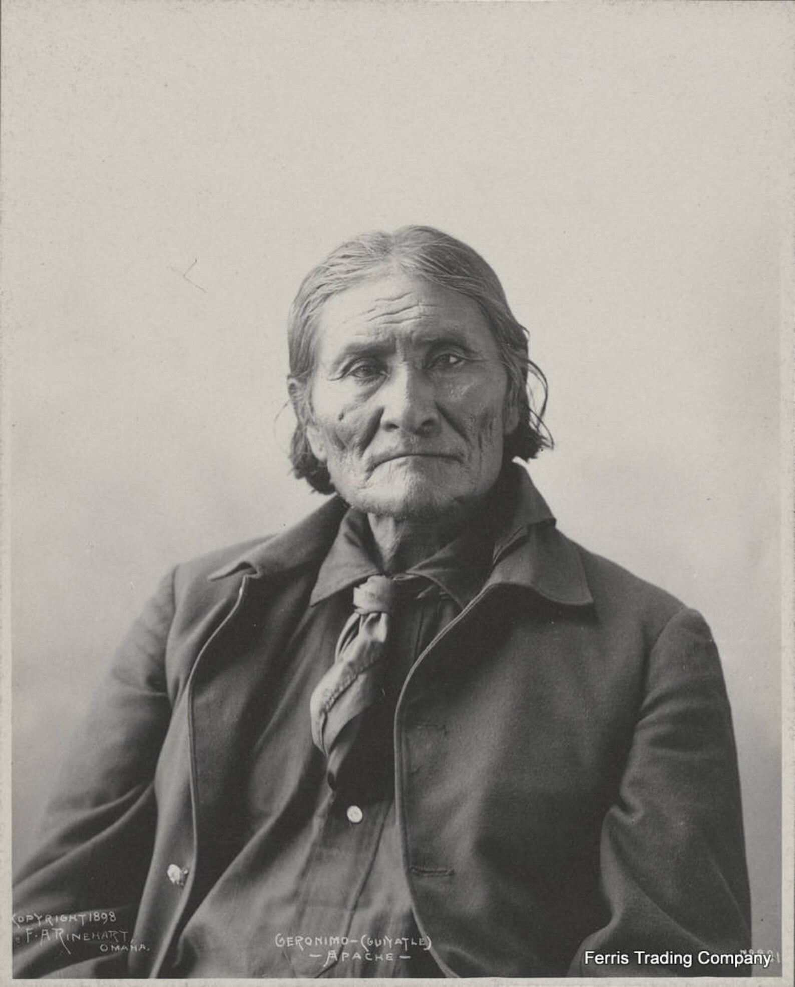 Native American Geronimo Apache Indian 1898 Photo Vintage Art Culture ...