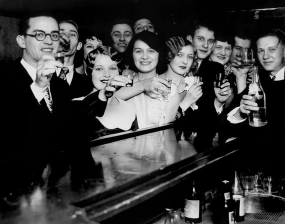 Prohibition Repeal Toast 1933 Photo Celebration Bar | Etsy