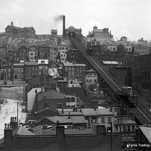 Cincinnati OH Mt. Adams Incline 1905 Photograph Ohio - Etsy