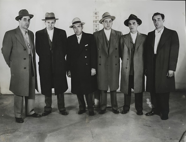 Rare Vintage Detroit's Purple Gang Photo 1920s Mugshot - Etsy