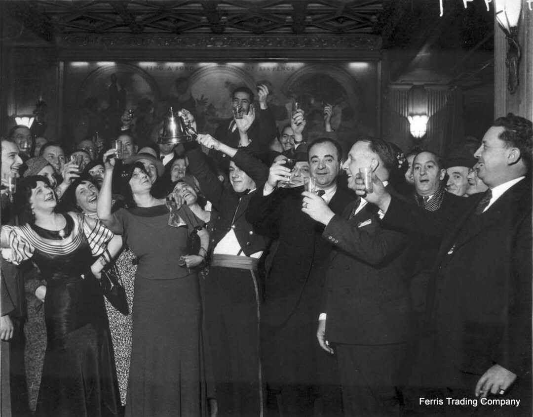 Prohibition Repeal 1933 Photo Celebration President Roosevelt Speakeasy ...
