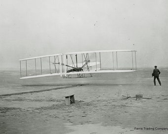1903 the Wright Brothers First Flight Vintage Photograph 13 X 19 Art ...