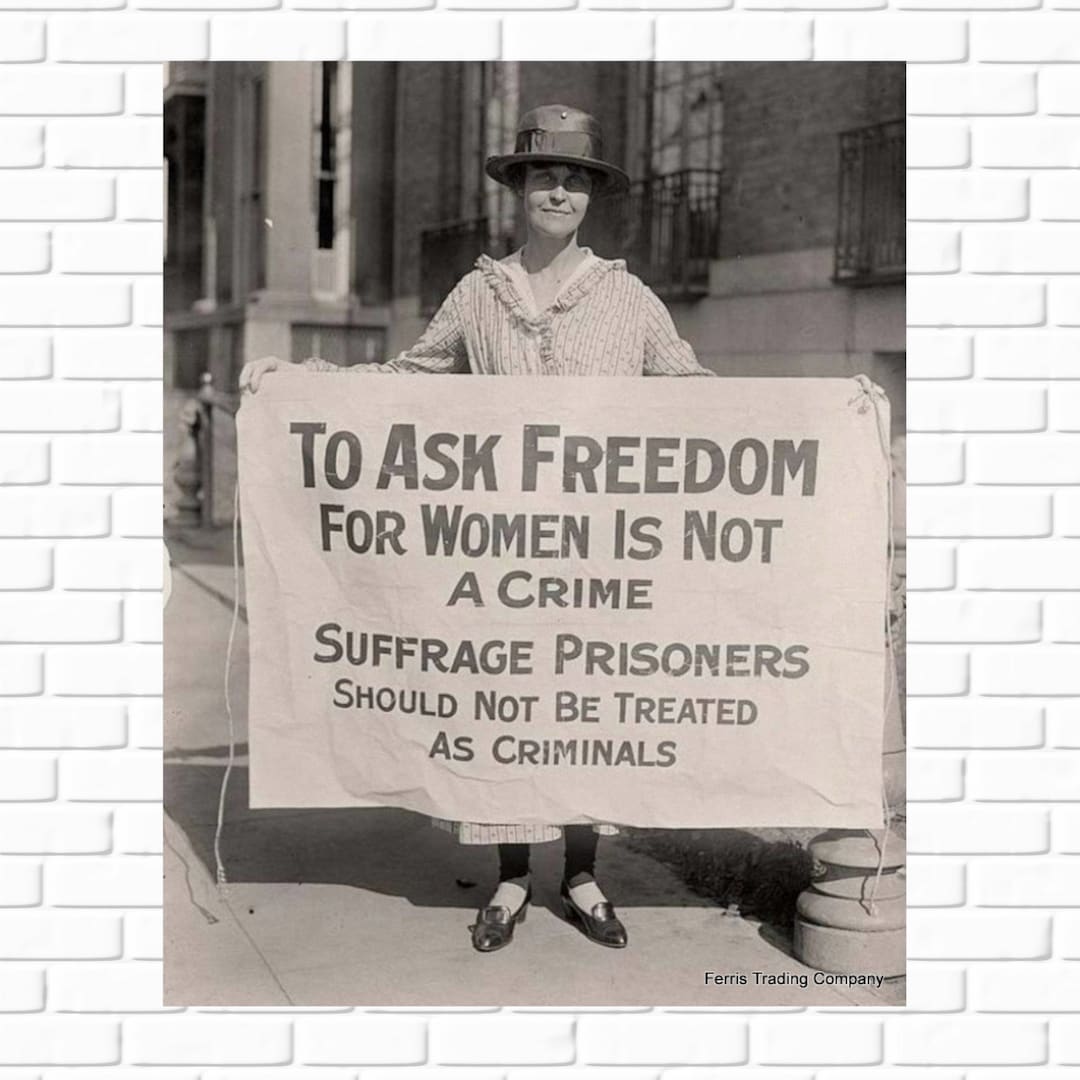 1917 Suffrage Protest Photo: Women's Voting Rights Print - Etsy