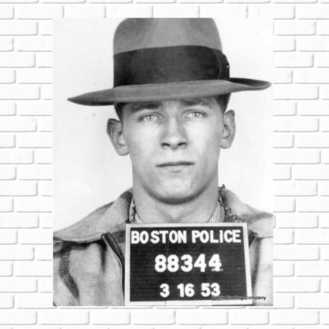 Whitey Bulger - Mugshot - Photo - 1953 - Boston - Photograph - Winter ...